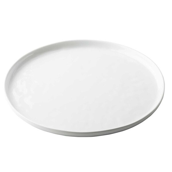 Ridge Collection™ 28cm Round Serving Plate, White