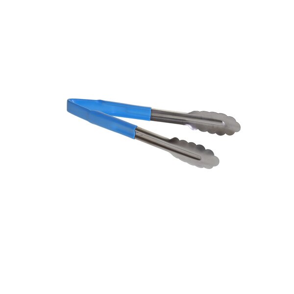 Antimicrobial Tong, 24.5cm, Blue Handle