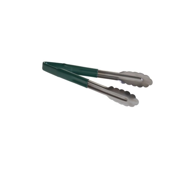 Antimicrobial Tong, 24.5cm, Green Handle
