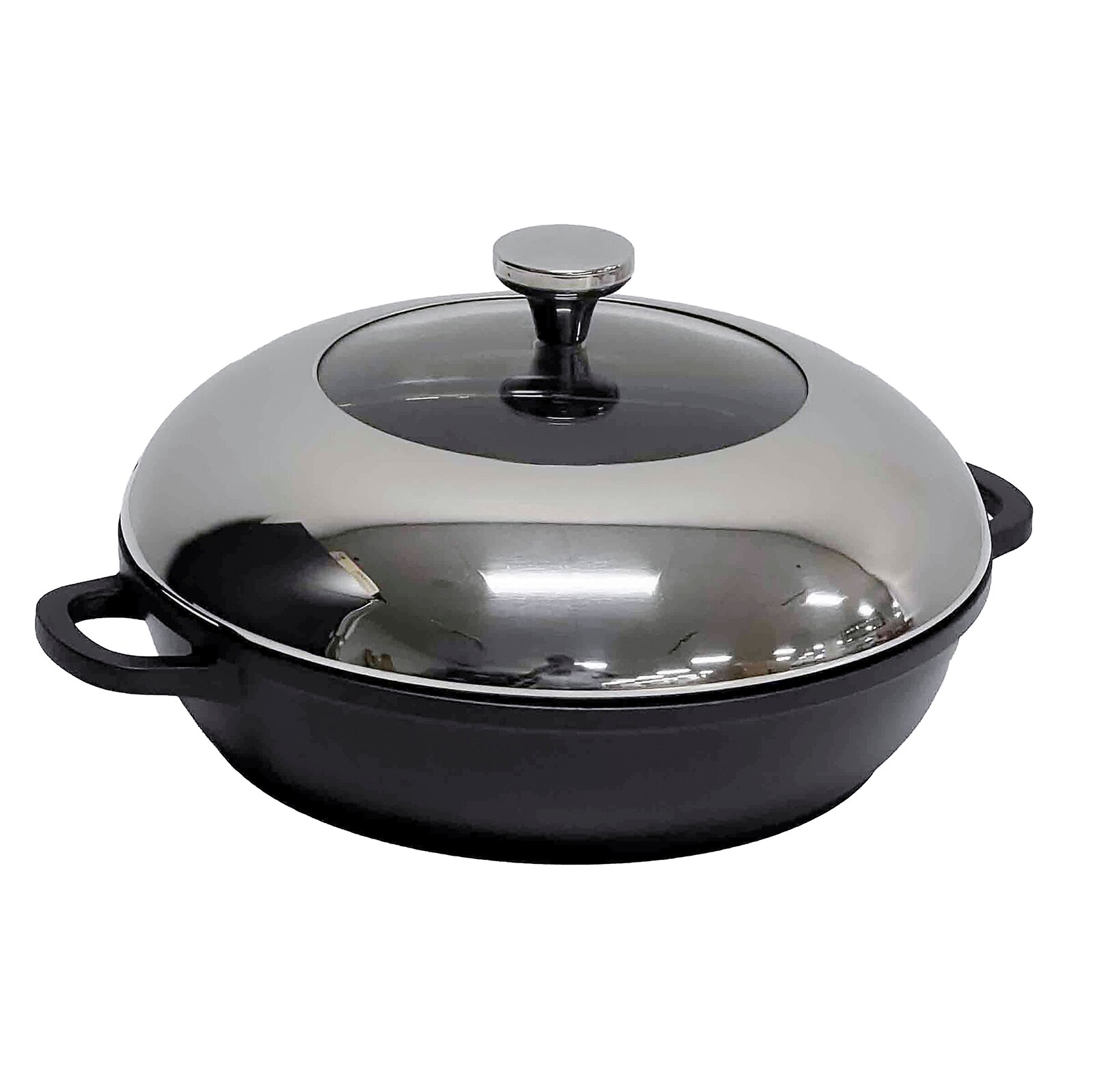 Die-Cast Cookware Round Wok